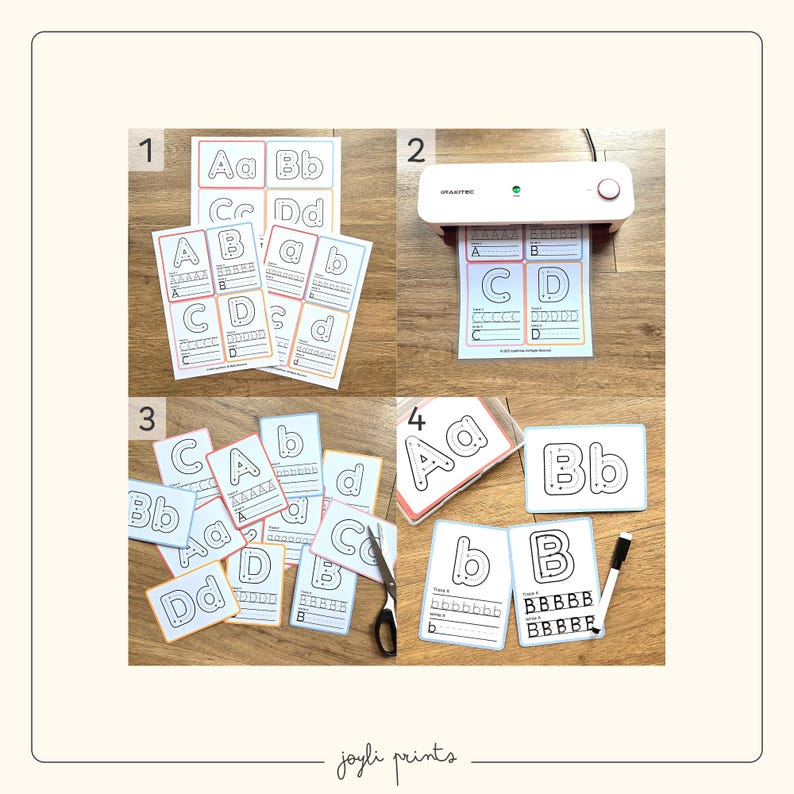 Printable Letter Recognition Task Cards (tracing and Writing ...