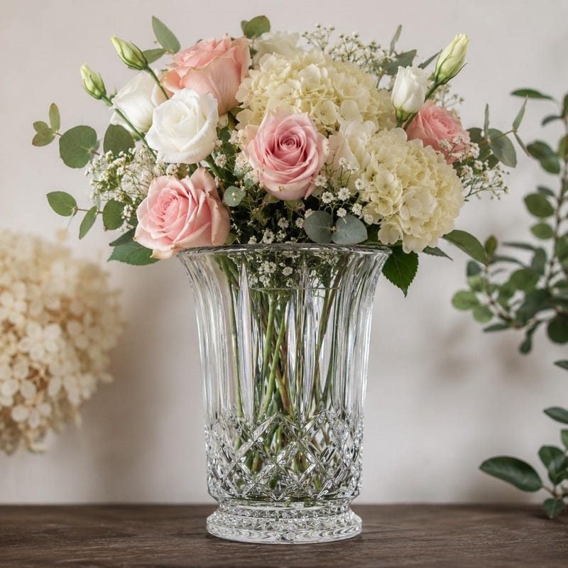 Vintage Lead Crystal Vases - Etsy
