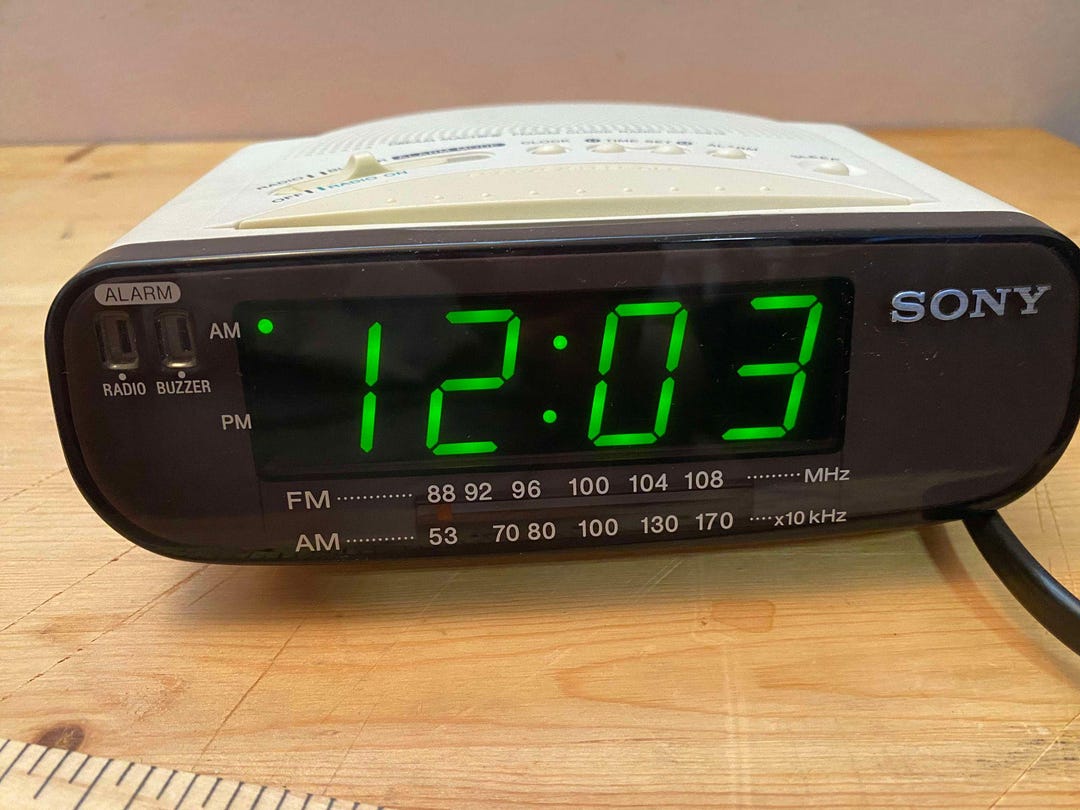 Sony Dream Machine AM/FM Dual Alarm Digital Clock Radio ICF-C212 S2 - Etsy
