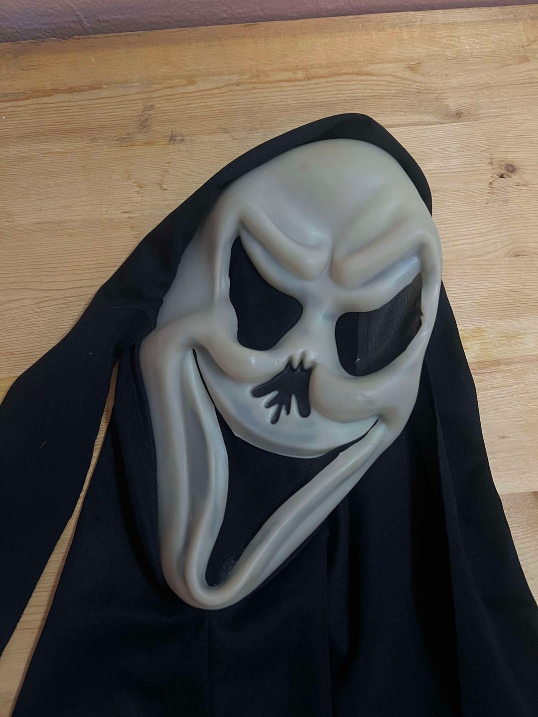Vintage Glow in the Dark Scream Mask No Nose Rubies Costume ...