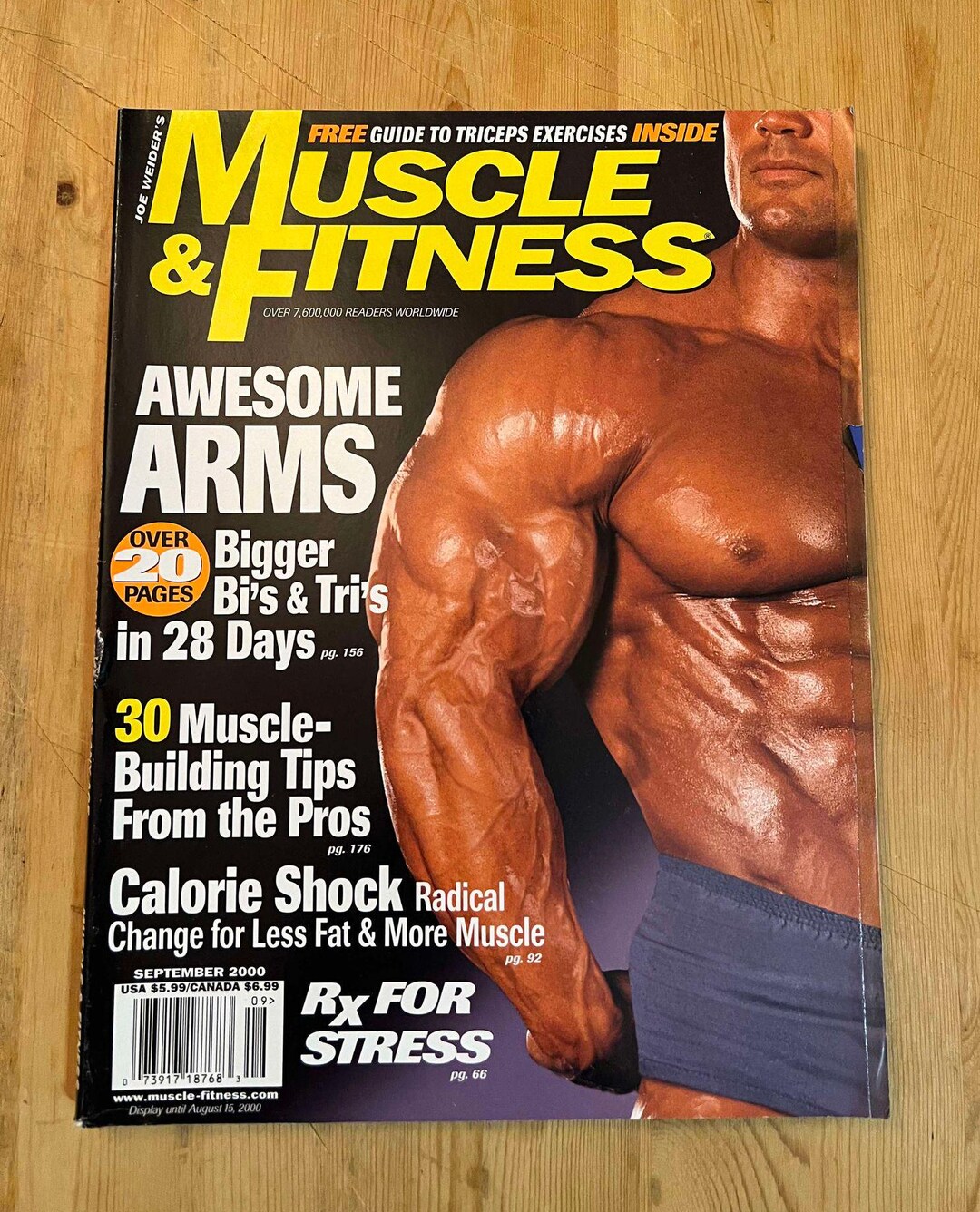 Muscle & Fitness Bodybuilding Magazine / Awesome Arms / 12-00 - Etsy