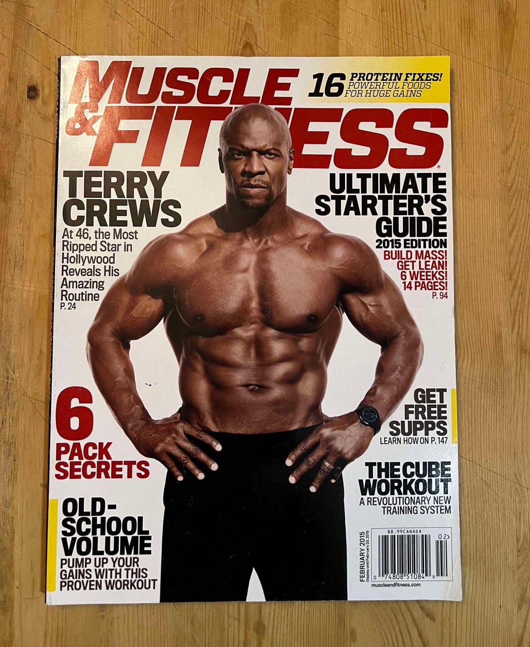 Muscle & Fitness Mag Terry Crews Starter's Guide February 2015 - Etsy