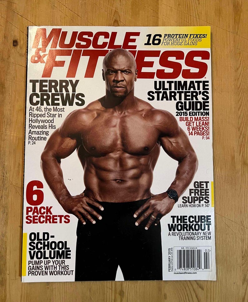 Muscle & Fitness Mag Terry Crews Starter's Guide February 2015 - Etsy