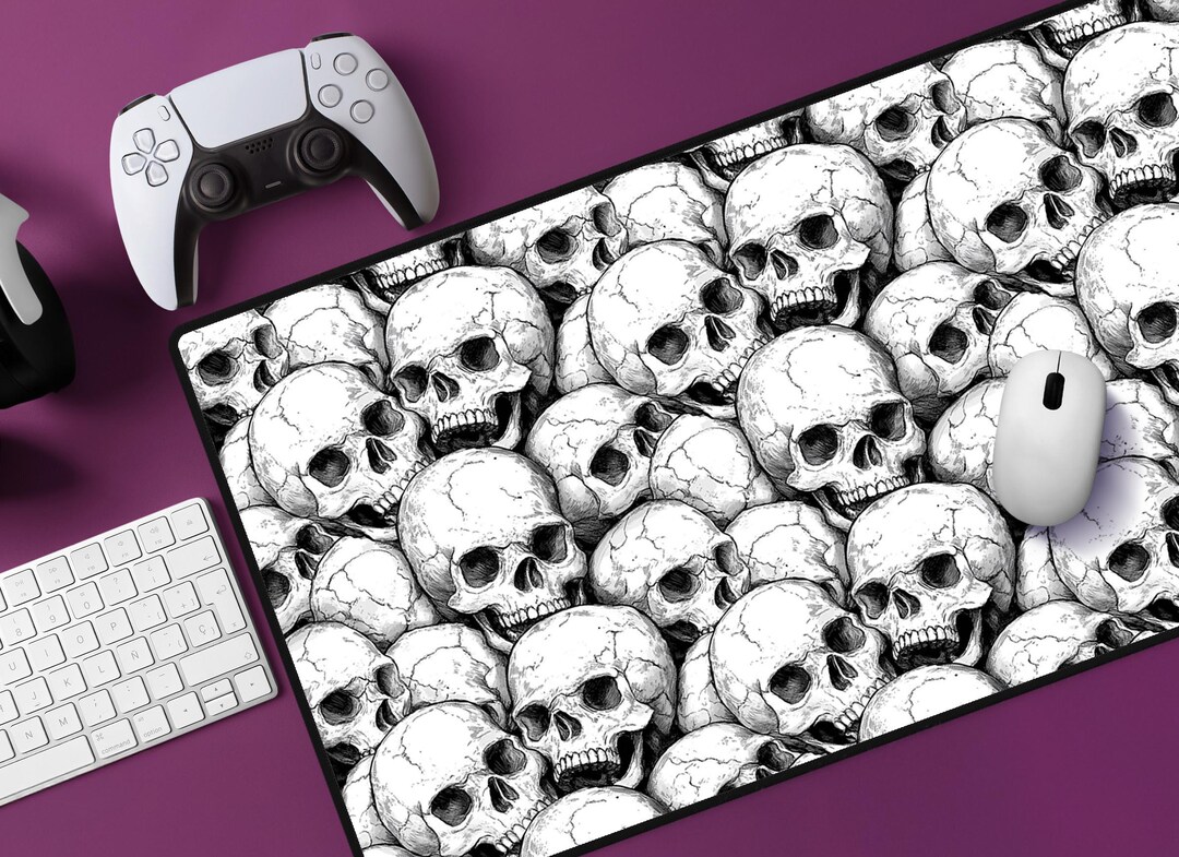Skull Desk Mat: Gothic Macabre Office Mousepad, Multiple Sizes - Etsy