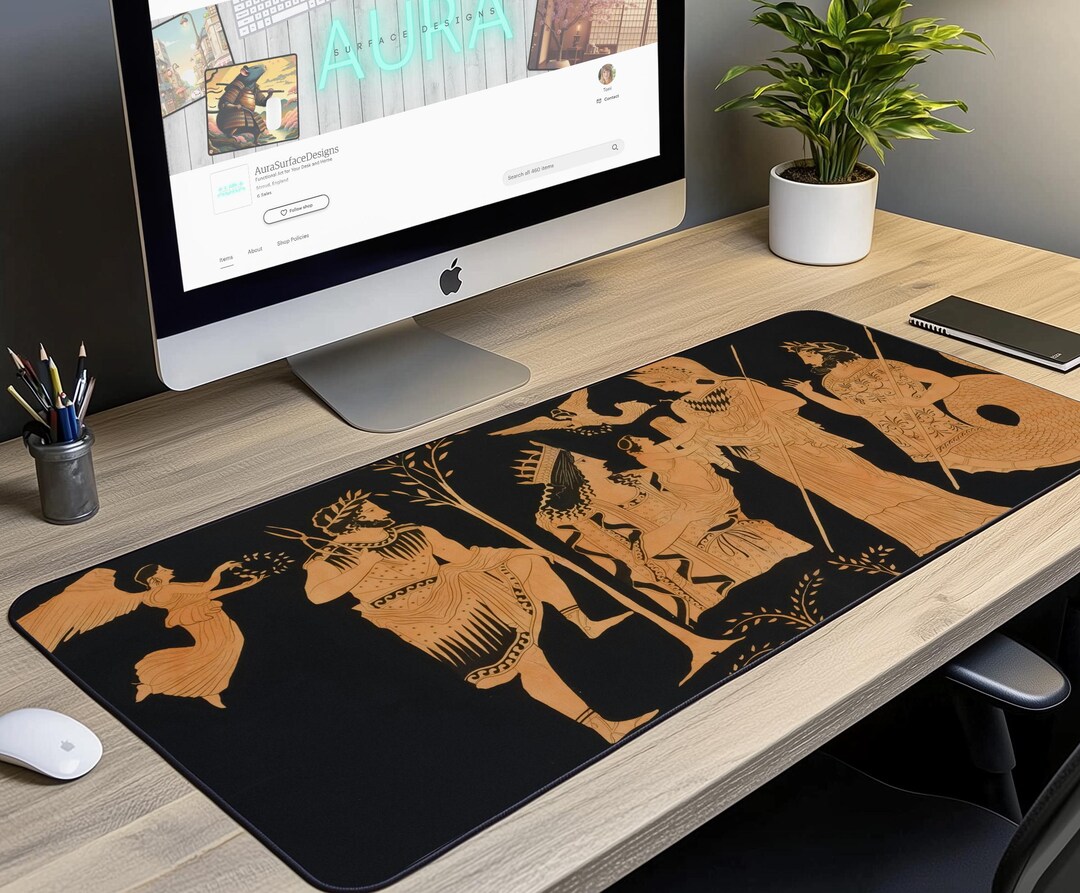 Ancient Greek Mythology Desk Mat | Mythological Desk Pad | Historical ...