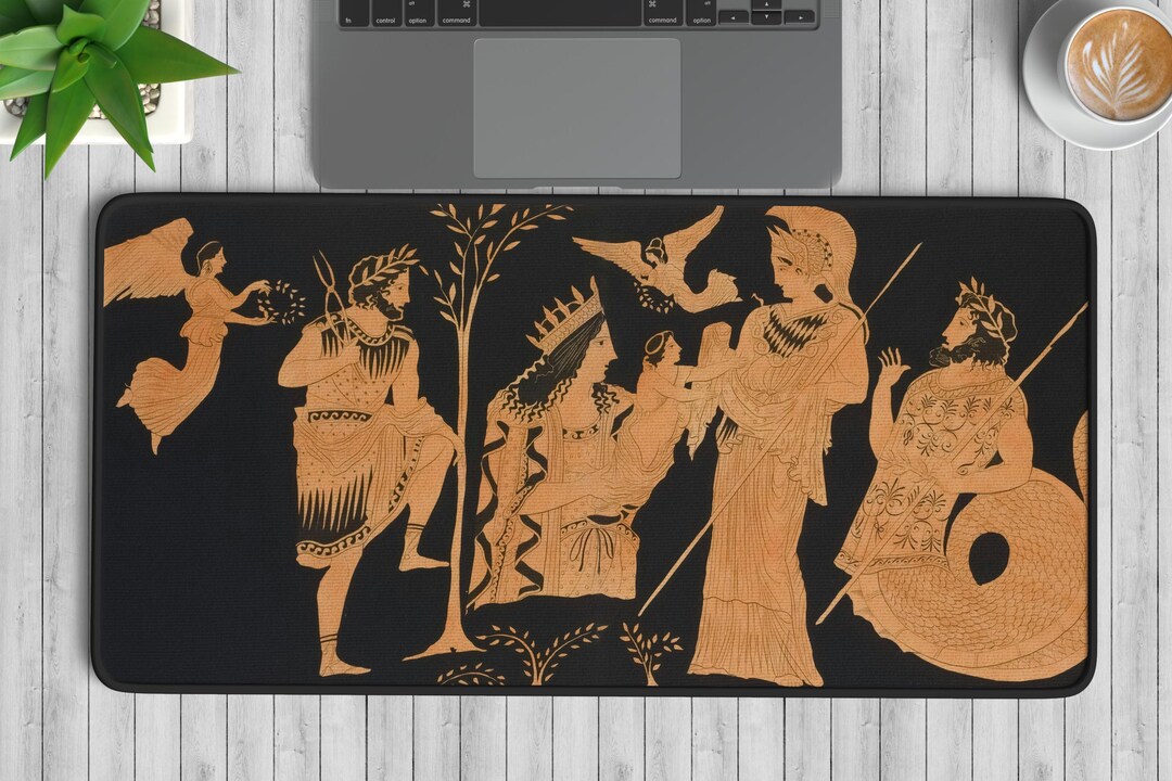 Ancient Greek Mythology Desk Mat Mythological Desk Pad Historical Gifts ...