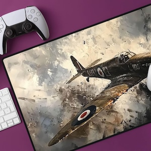 Stunning Military Aircraft Painting Desk Mat | WW2 Art Desk Pad | XL ...