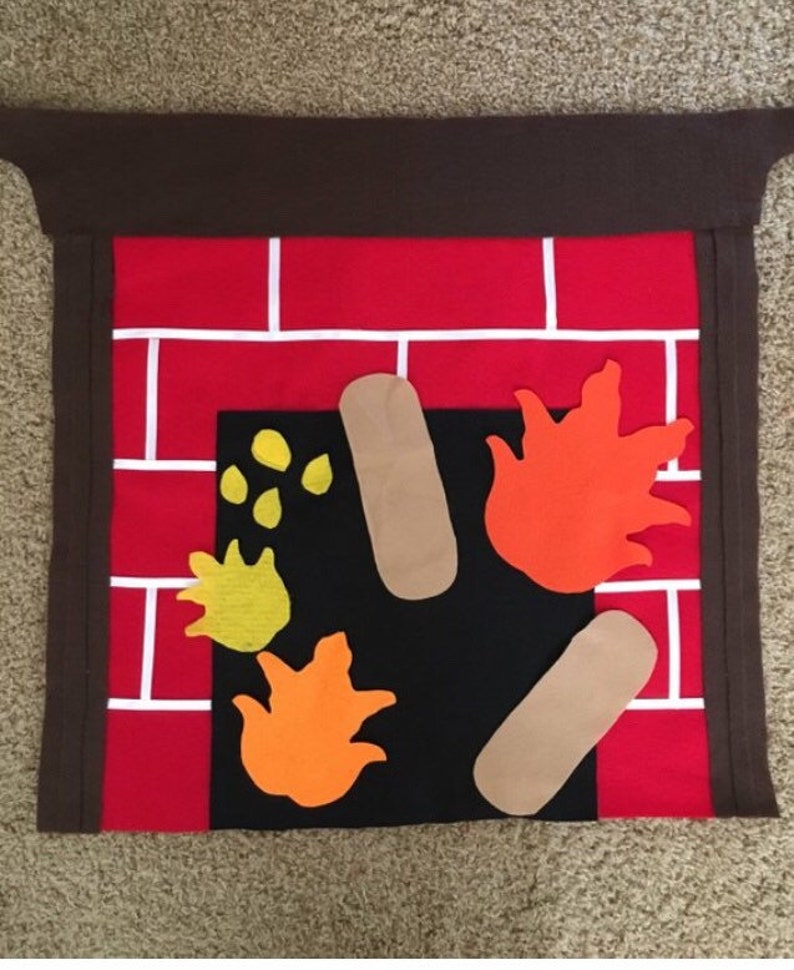 Felt Christmas Tree and Fireplace - Etsy