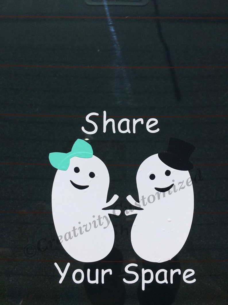 Kidney Donor Awareness Decal - Etsy