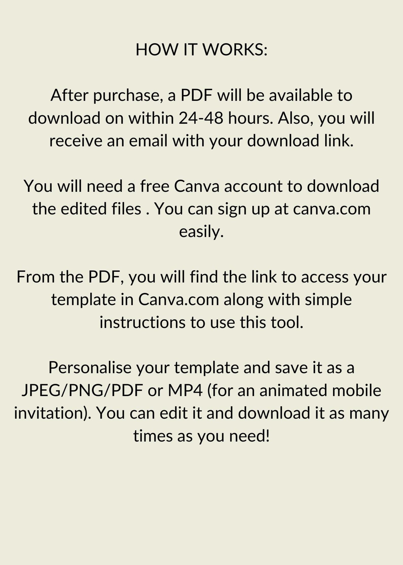 Custom Muslim Wedding Invitation, Digital Nikah Template, Printable ...