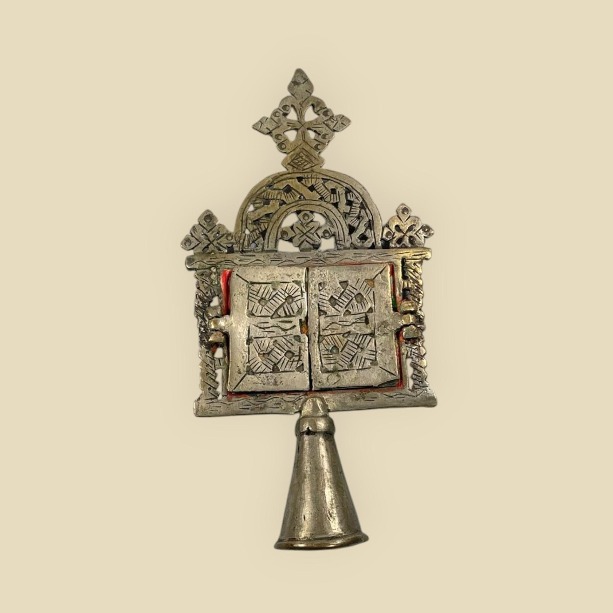 Small Old Ethiopian Orthodox Metal Triptych Icon – Virgin Mary and ...