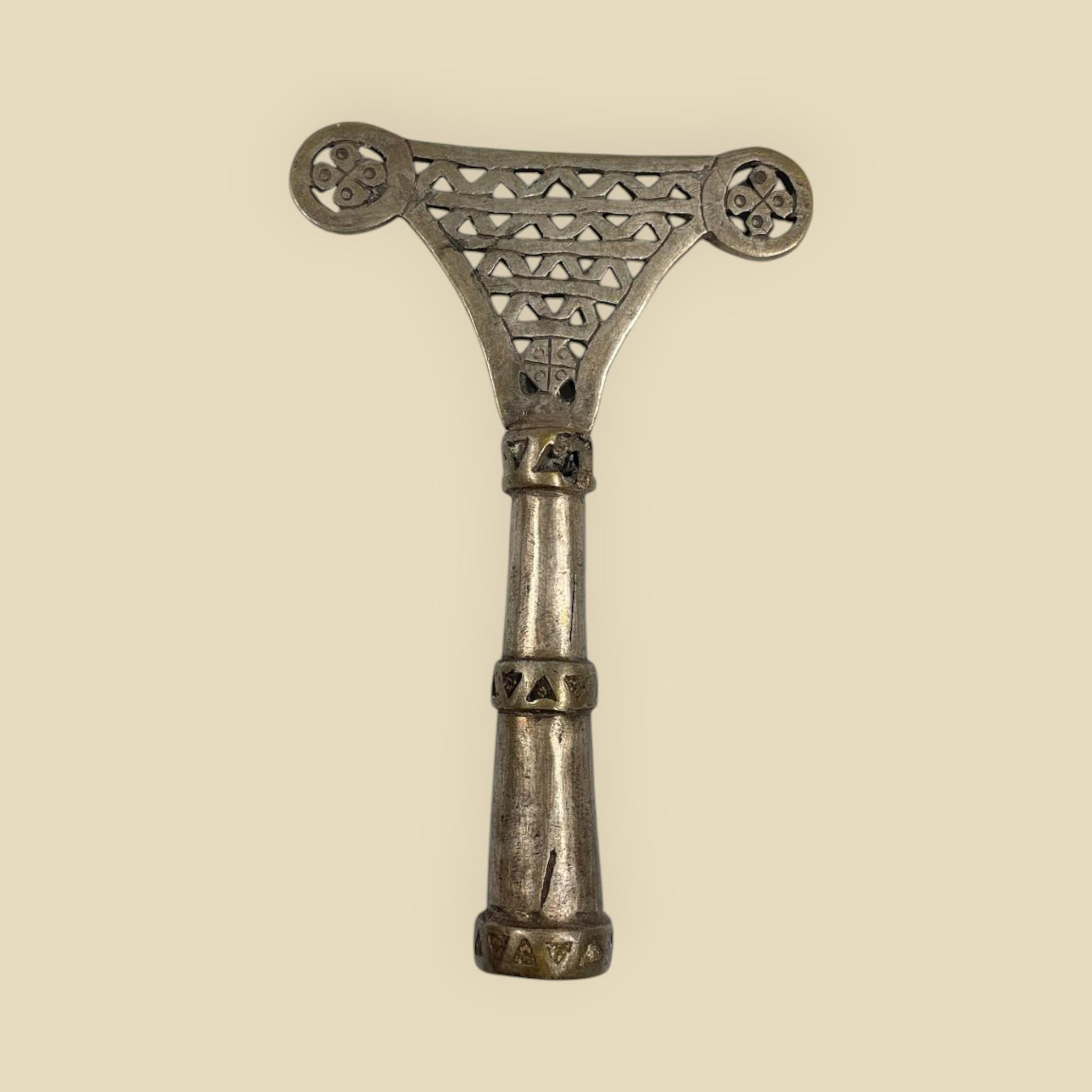 Antique Ethiopian Orthodox Priest's Staff Head – Handcrafted Cross ...