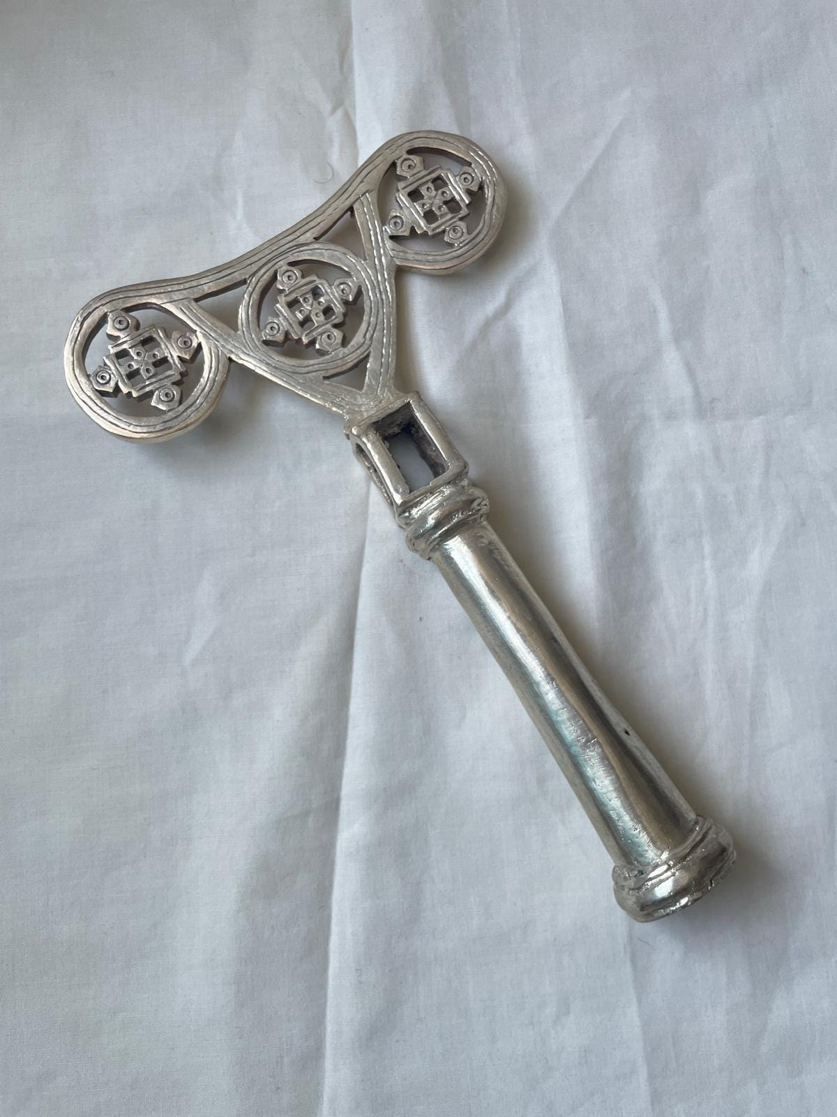 Handmade Vintage Ethiopian Orthodox Church Prayer Staff Top Coptic ...