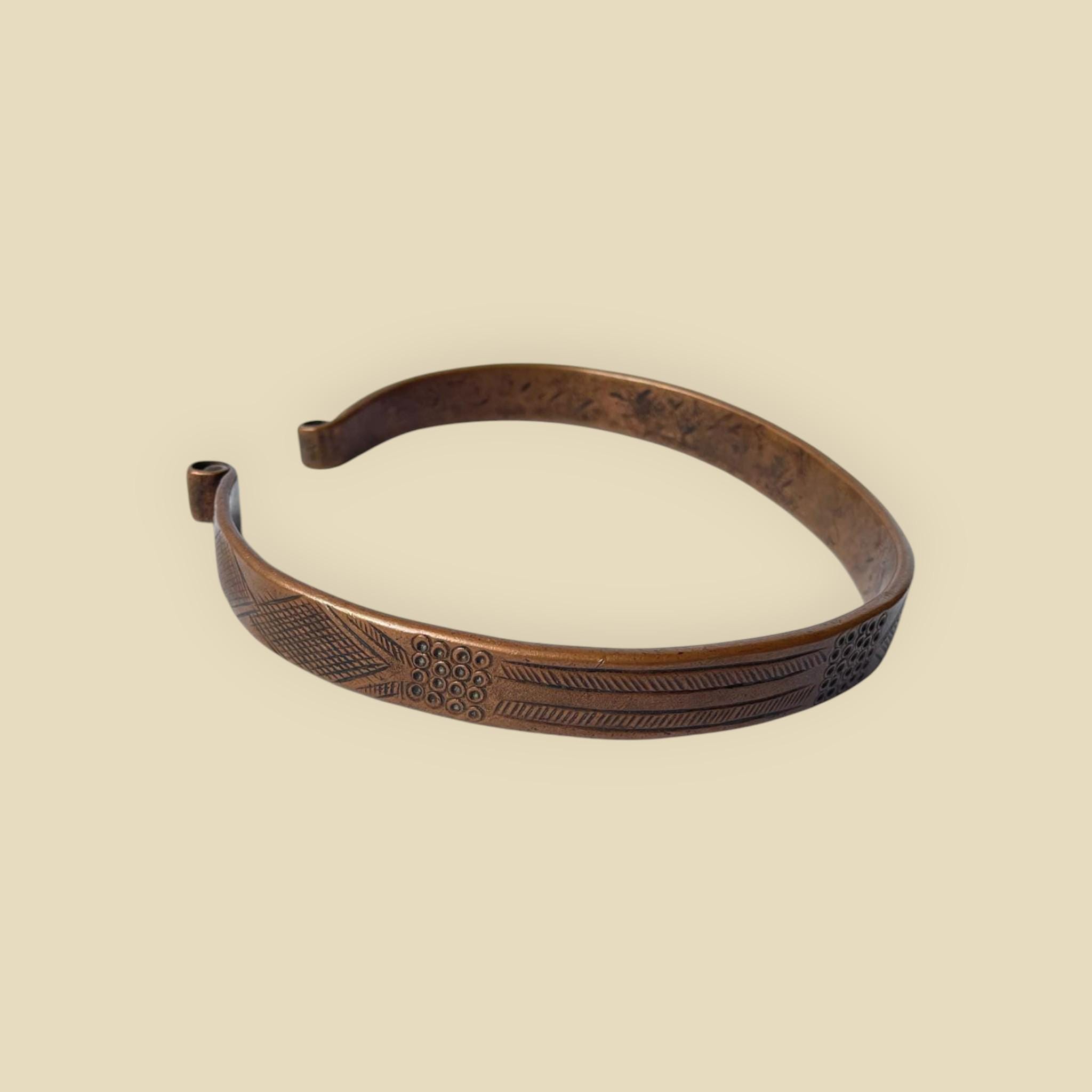 Old Handmade Ethiopian Mursi Tribe Metal Neck Ring With Engravings ...