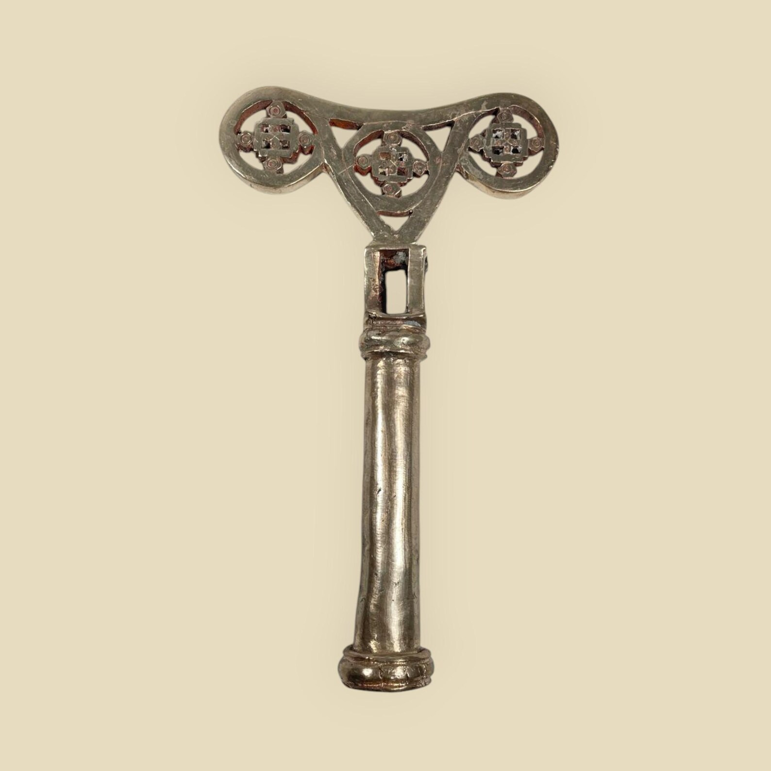 Antique Ethiopian Orthodox Priest Staff Head Intricately Designed Cross ...