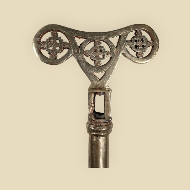 Antique Ethiopian Orthodox Priest Staff Head Intricately Designed Cross ...