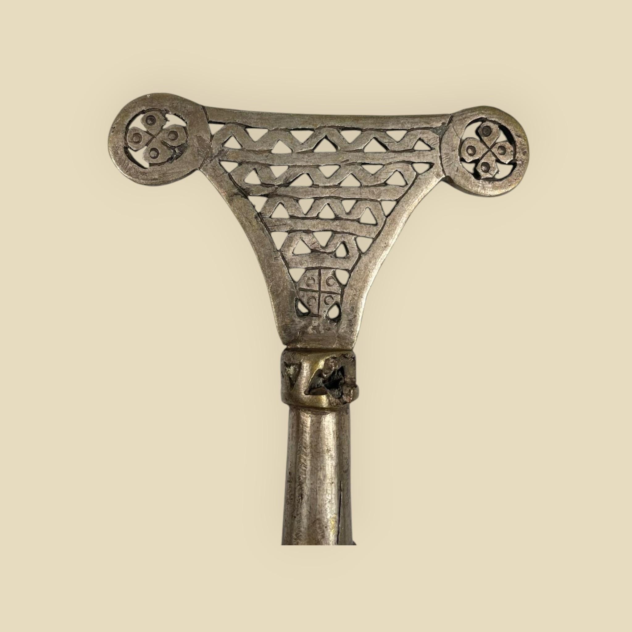 Antique Ethiopian Orthodox Priest's Staff Head – Handcrafted Cross ...