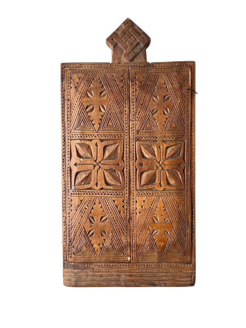 Vintage Ethiopian Orthodox Christian Handcrafted Wooden Triptych ...