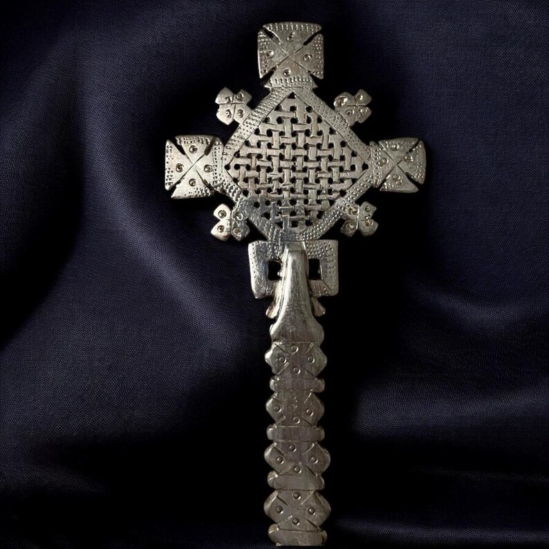 Vintage Ethiopian Orthodox Coptic Hand Cross From Gondar – Handmade ...