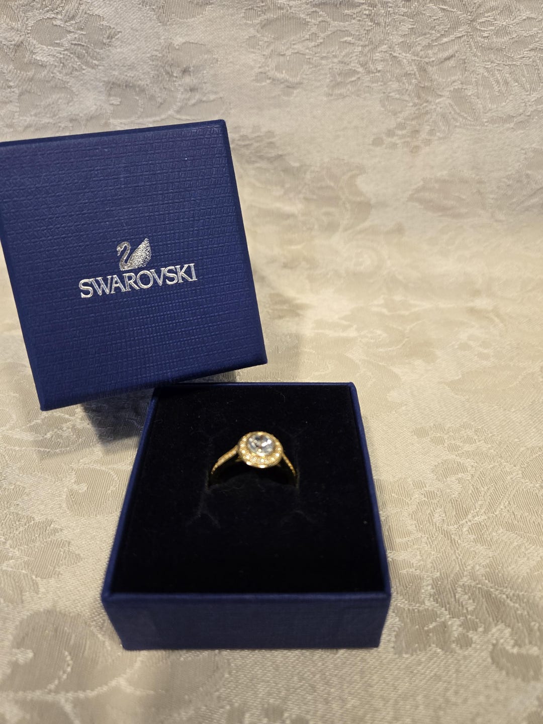 Swarovski Angelic Ring With Gold Finish Size 8 - Etsy