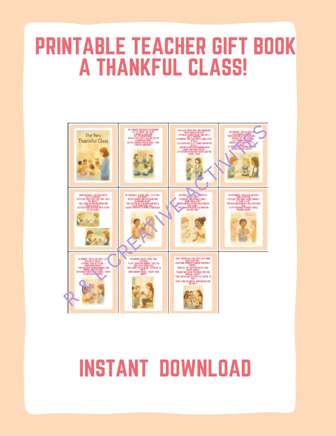 The Very Thankful Class – End-of-year Teacher Gift - Etsy