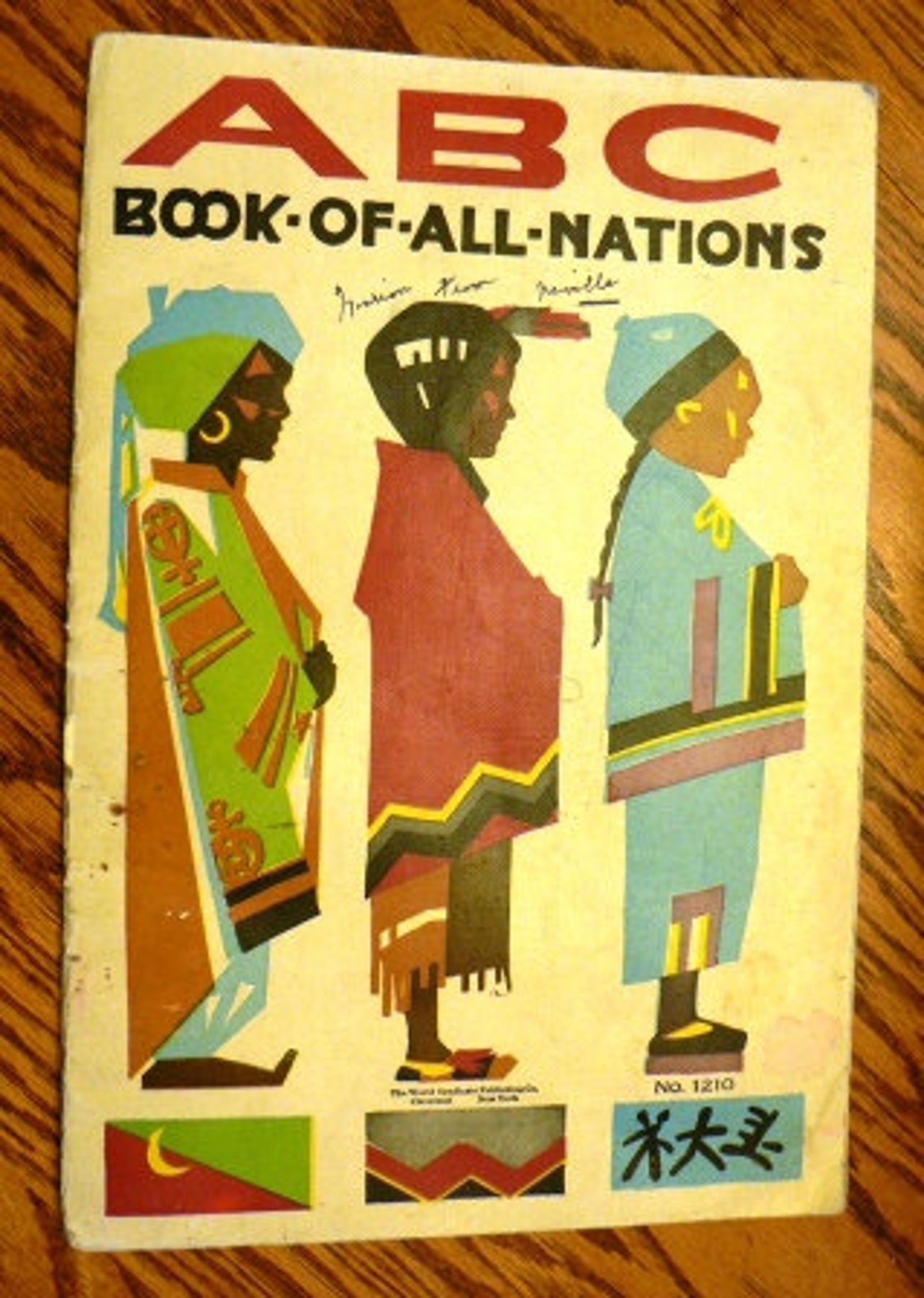 Vintage Book ... ABC Book of All NATIONS Large Colorful Collector ...