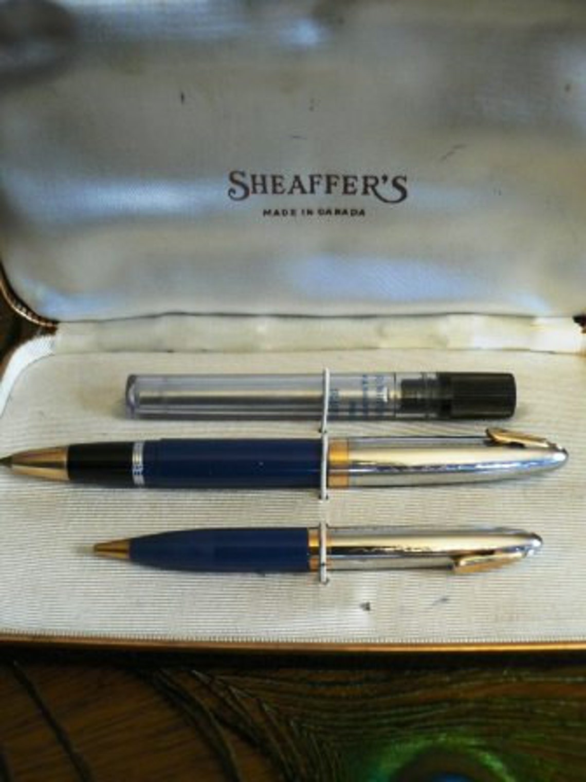 Vintage Office ... Rare SHEAFFER PEN SET 2 Pce Box Set ... - Etsy