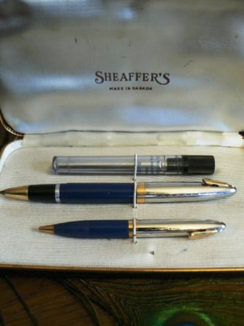 Vintage Office ... Rare SHEAFFER PEN SET 2 Pce Box Set ... - Etsy