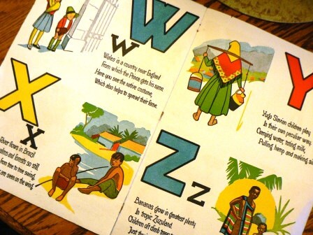 Vintage Book ... ABC Book of All NATIONS Large Colorful Collector ...