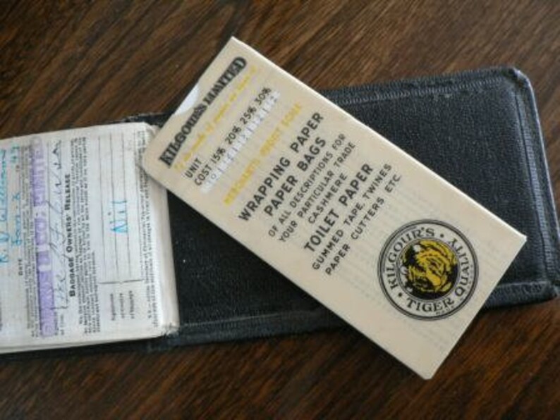 Vintage Office ... RAILWAY Train TICKET Travellers Salesman BOOK 1950 ...