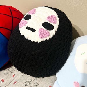 NO-FACE kaonashi Amigurumi Spirited Away Crochet No-face Plushie Anime ...