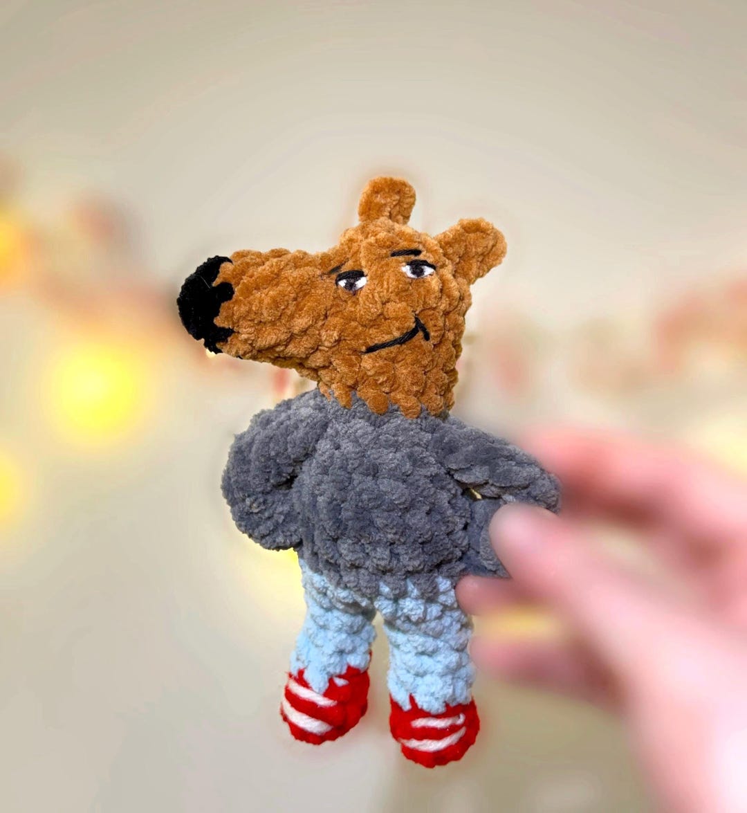 Chill Guy Meme Crochet Amigurumi Chill Guy Tiktok Meme Internet Trend ...