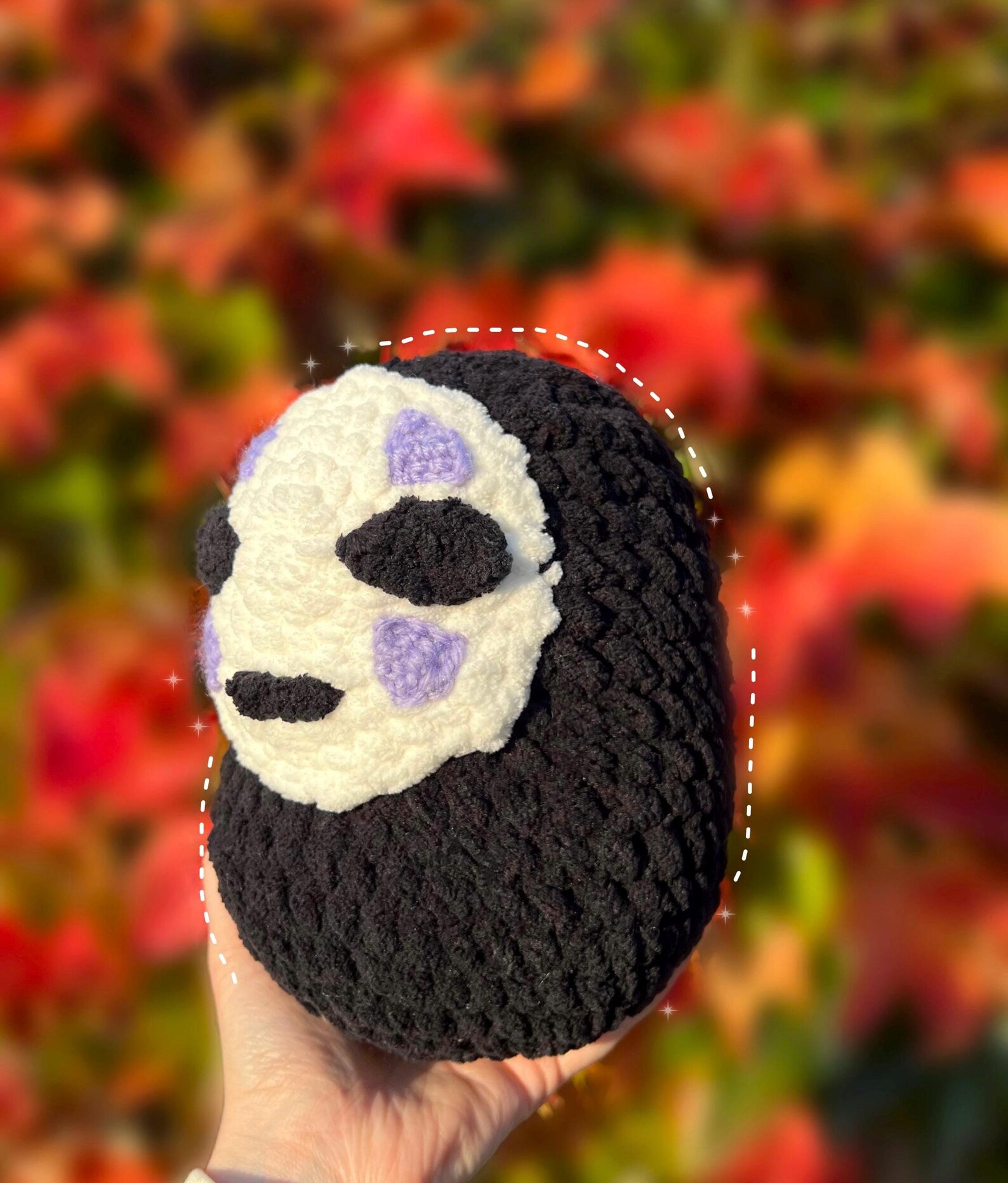 NO-FACE kaonashi Amigurumi Spirited Away Crochet No-face Plushie Anime ...