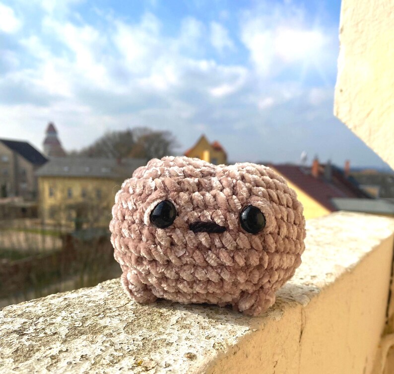 Sad Rain Frog Amigurumi | Crochet Desert Frog Plush | Handmade Soft ...