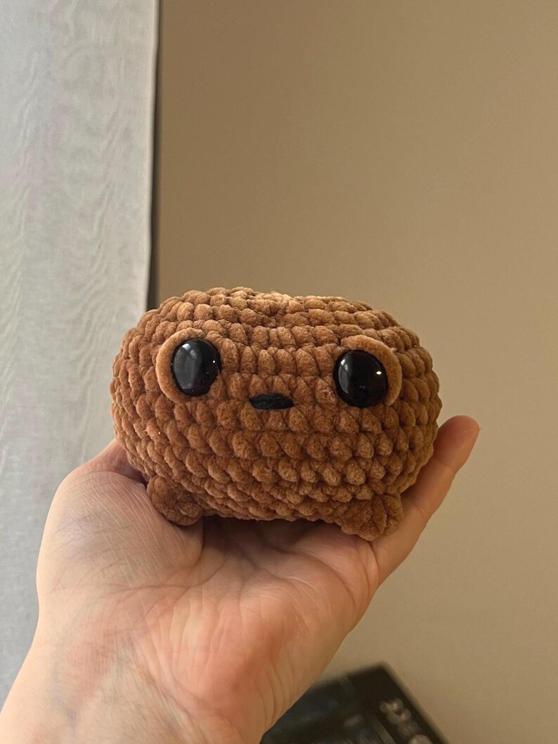 Sad Rain Frog Amigurumi | Crochet Desert Frog Plush | Handmade Soft ...