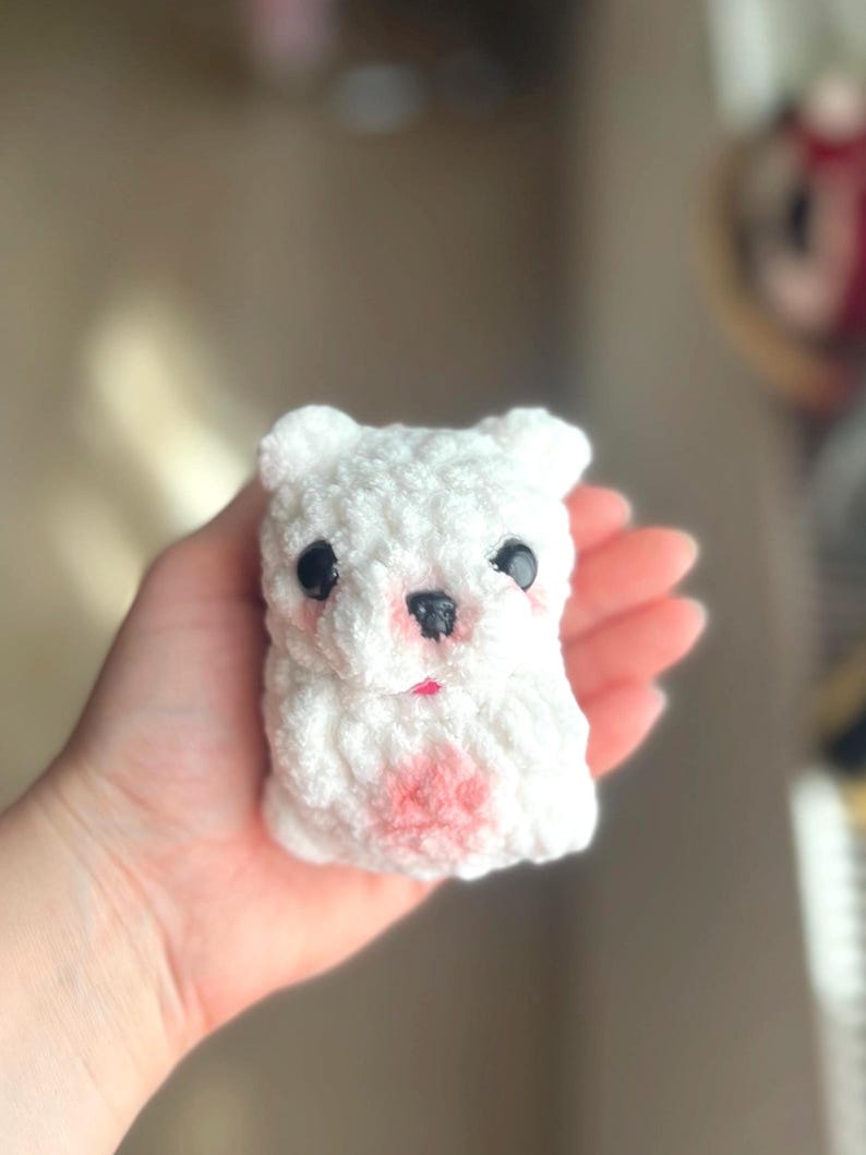 Pibble Amigurumi Crochet Plush - Handmade French Bulldog Puppy Plushie ...