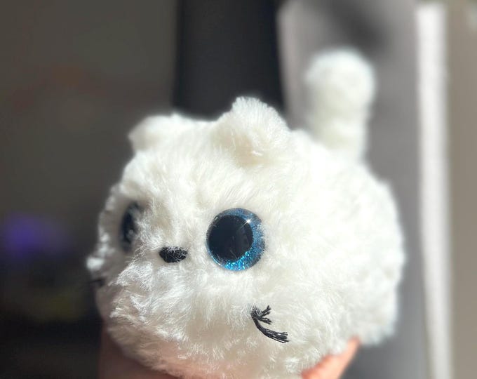 Loaf Cat Amigurumi Plush | Fluffy Crochet Cat Toy | Handmade Soft Kitty ...
