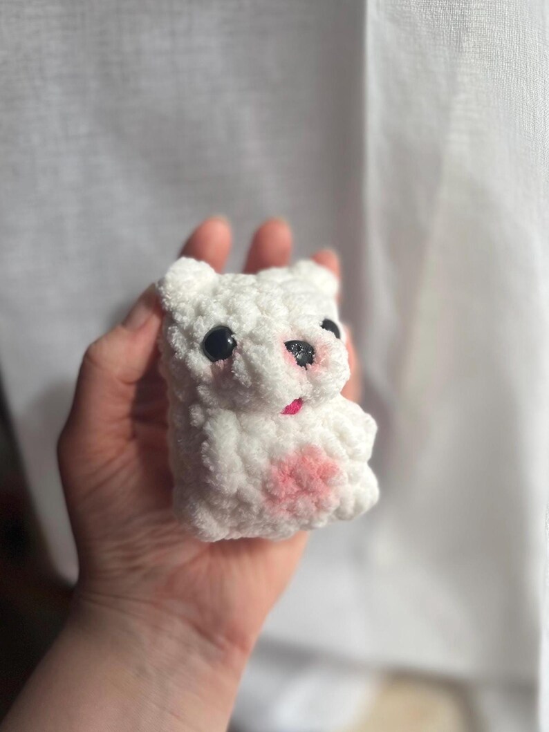 Pibble Amigurumi Crochet Plush - Handmade French Bulldog Puppy Plushie ...