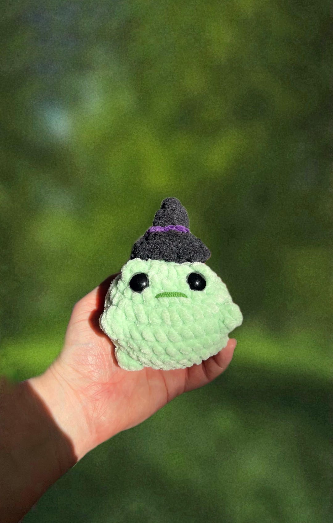 Witch Frog Plushie – Magical Crochet Frog Amigurumi – Handmade Frog Toy ...