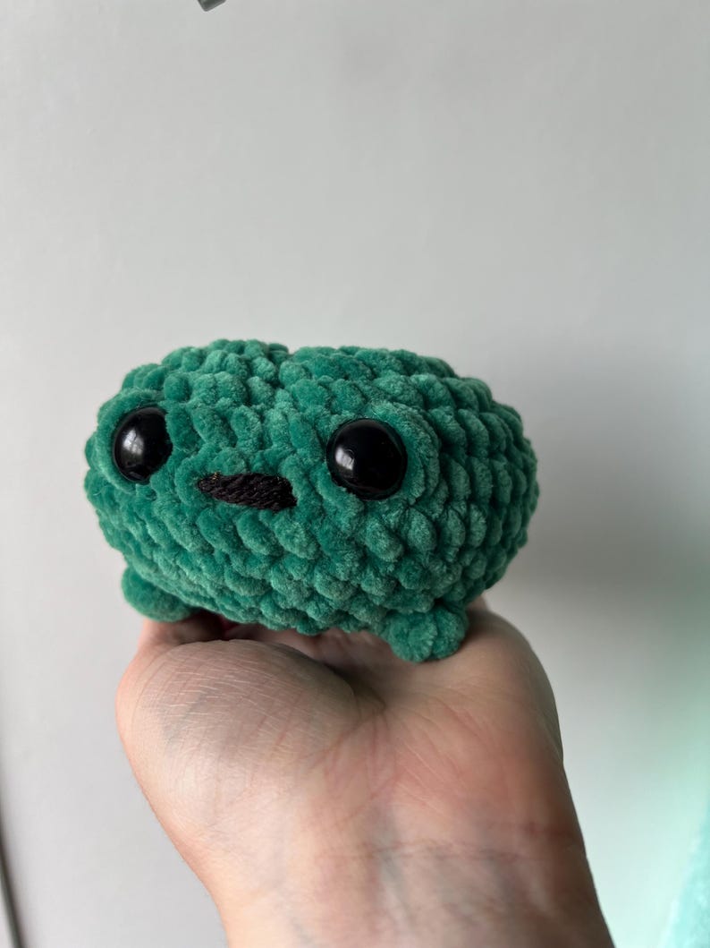 Sad Rain Frog Amigurumi | Crochet Desert Frog Plush | Handmade Soft ...