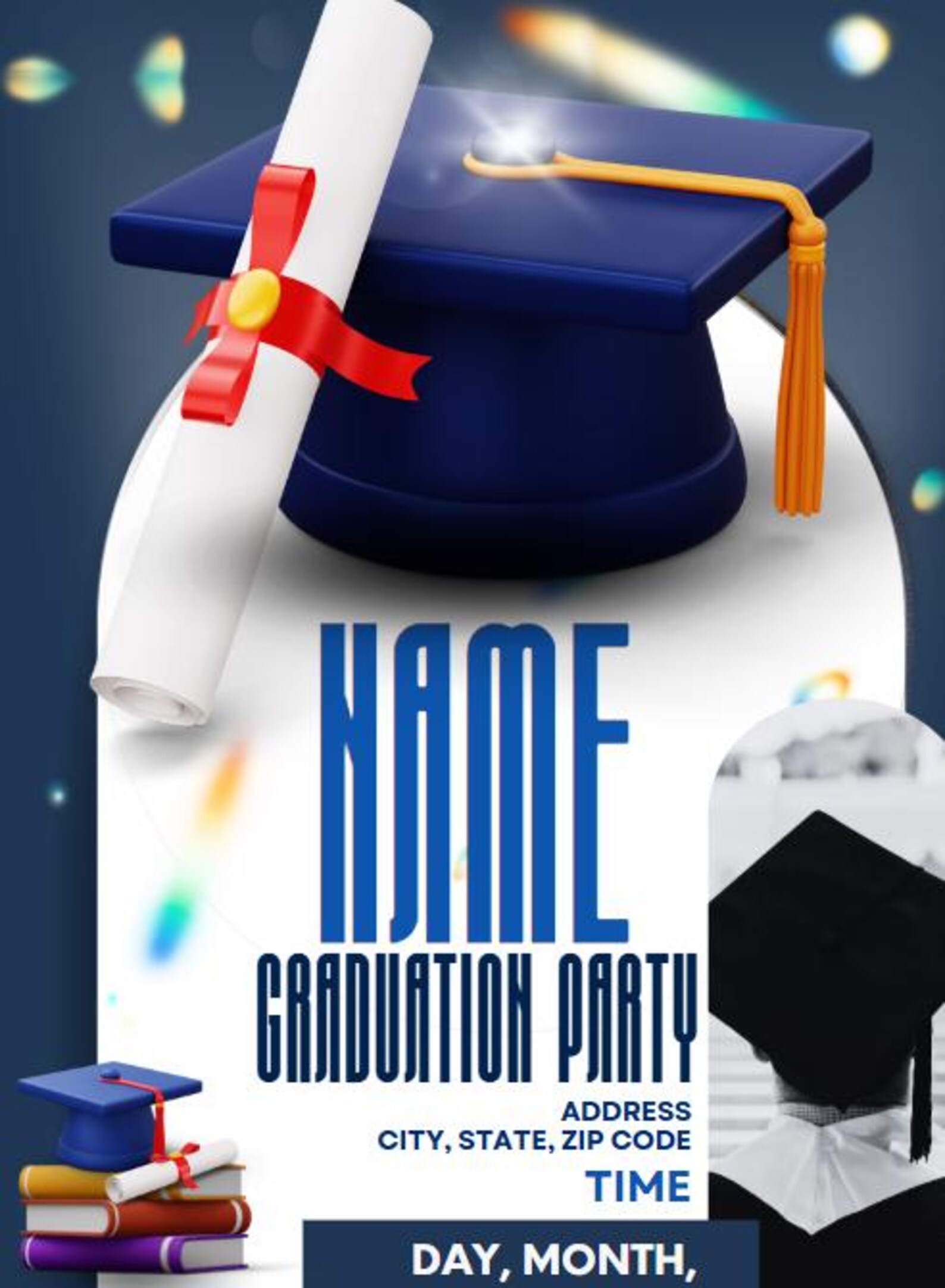 Canva PRO Congrats Grad Flyer - Etsy
