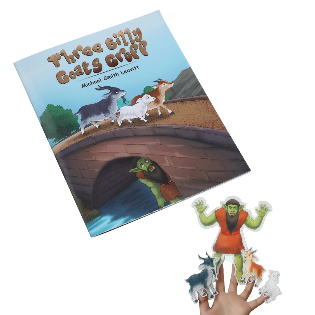 Three Billy Goats Gruff Book, Fairy Tale Bundle, Classic Children's ...