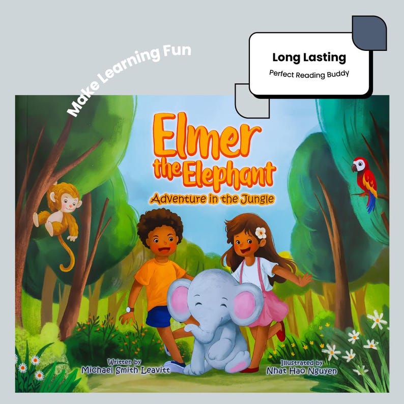 Elmer the Elephant Adventure in the Congo, Children's Book & Plush ...