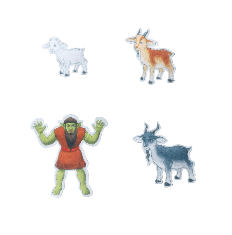 Three Billy Goats Gruff Book, Fairy Tale Bundle, Classic Children's ...