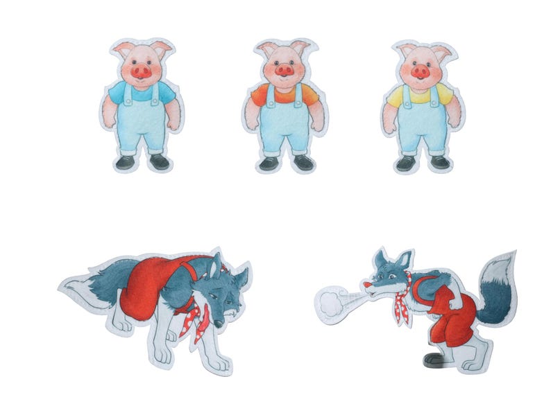Three Little Pigs, Fairy Tale Bundle, Classic Children's Stories, 5 ...