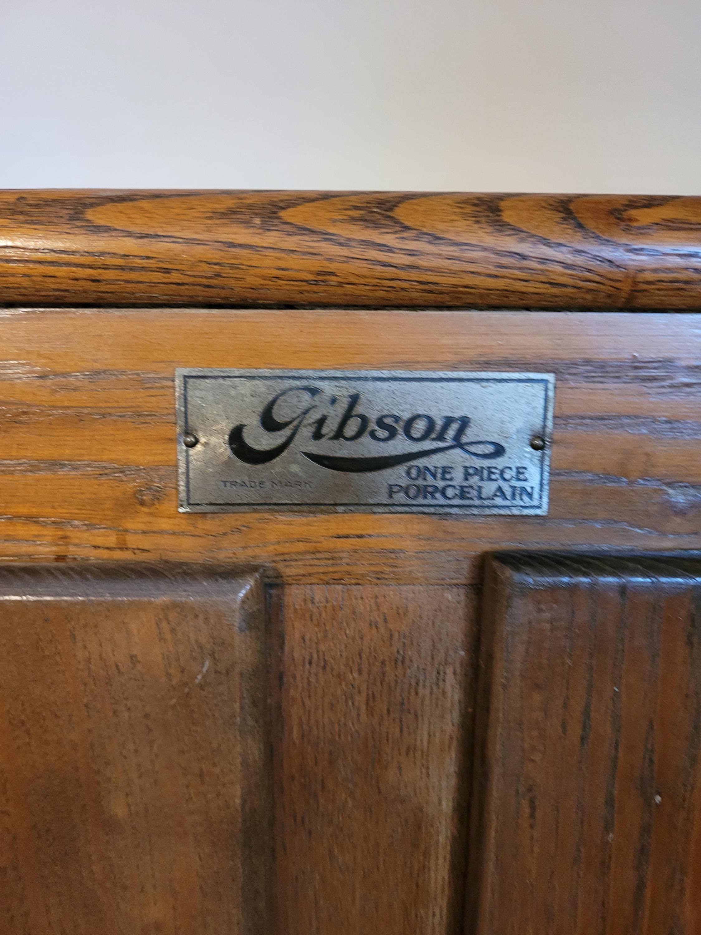 Gibson Ice Box Refrigerator, 3 Compartments, Oak With Bass Fixtures - Etsy