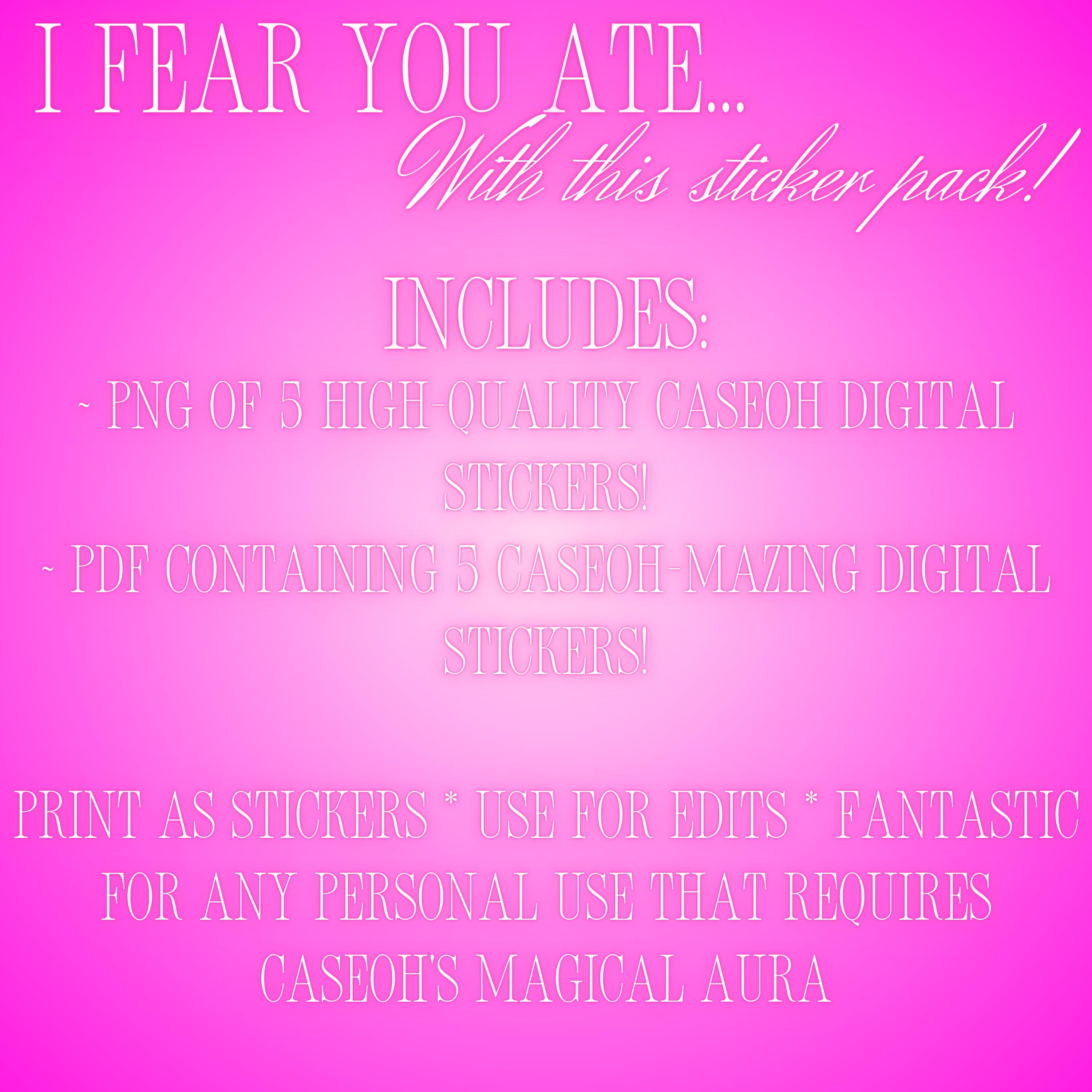 Caseoh Digital Sticker Pack Streamer Stickers, Instant Download High ...