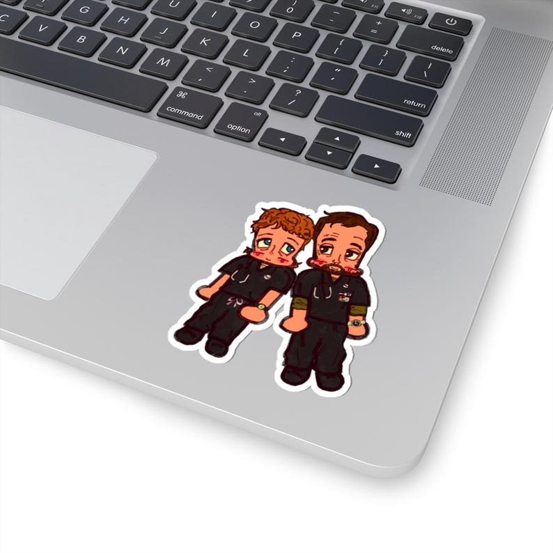 Hucklerobby Chibis Sticker | the Pitt Gift, Merch, Dennis Whitaker and ...