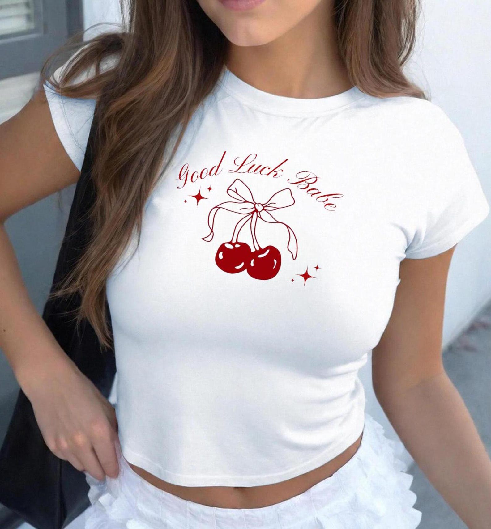 Good Luck Baby Baby Tee, Chappell Roan Shirt, Y2k, Crop Top, Graphic ...