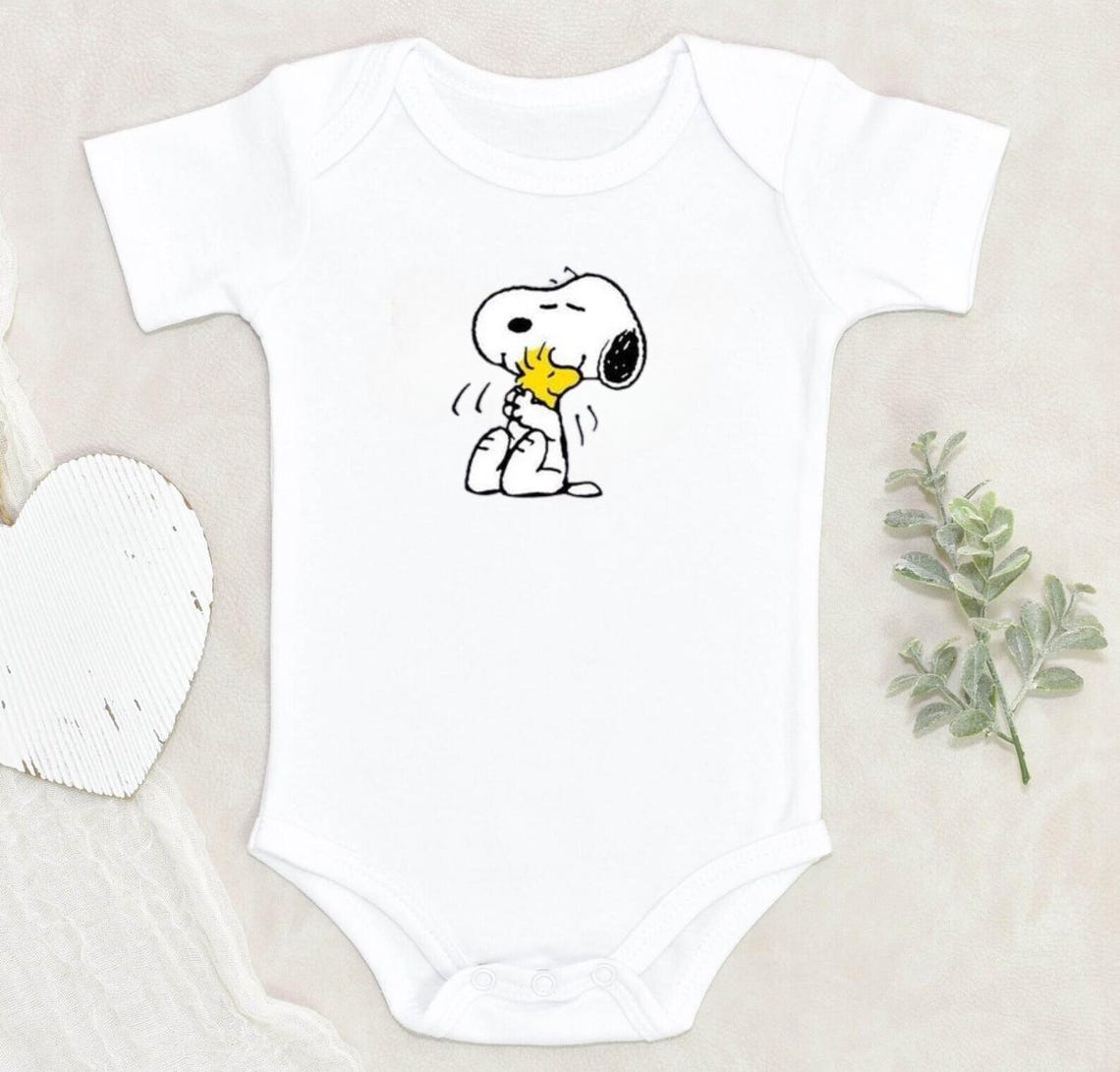 Snoopy Onesie, Cute Baby Onesies, Baby Shower Gift, New Baby Gift, Baby Announcement Onesies ...